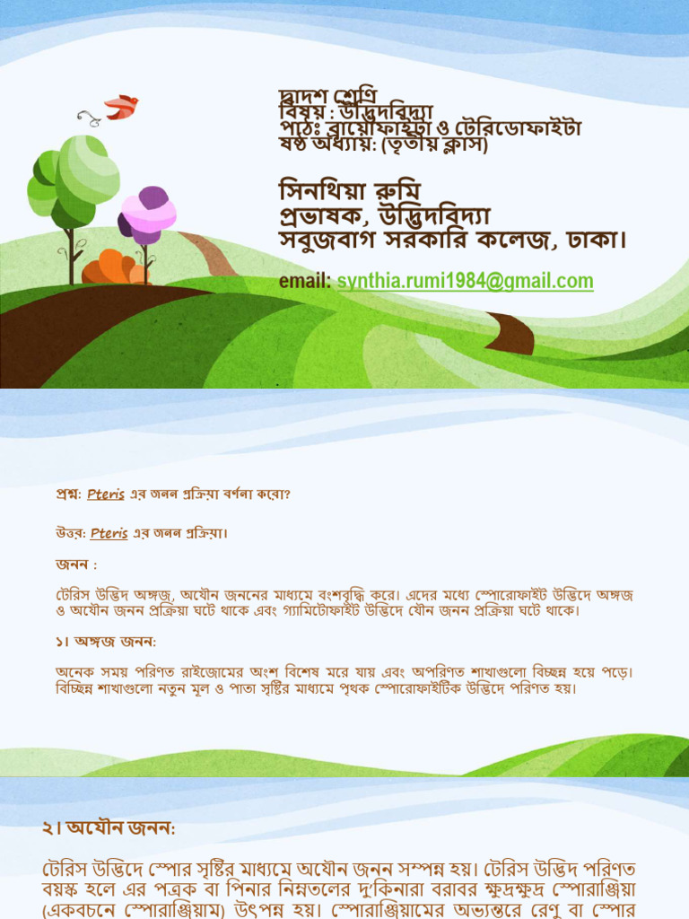 Botany Class-Part 3 PDF | PDF