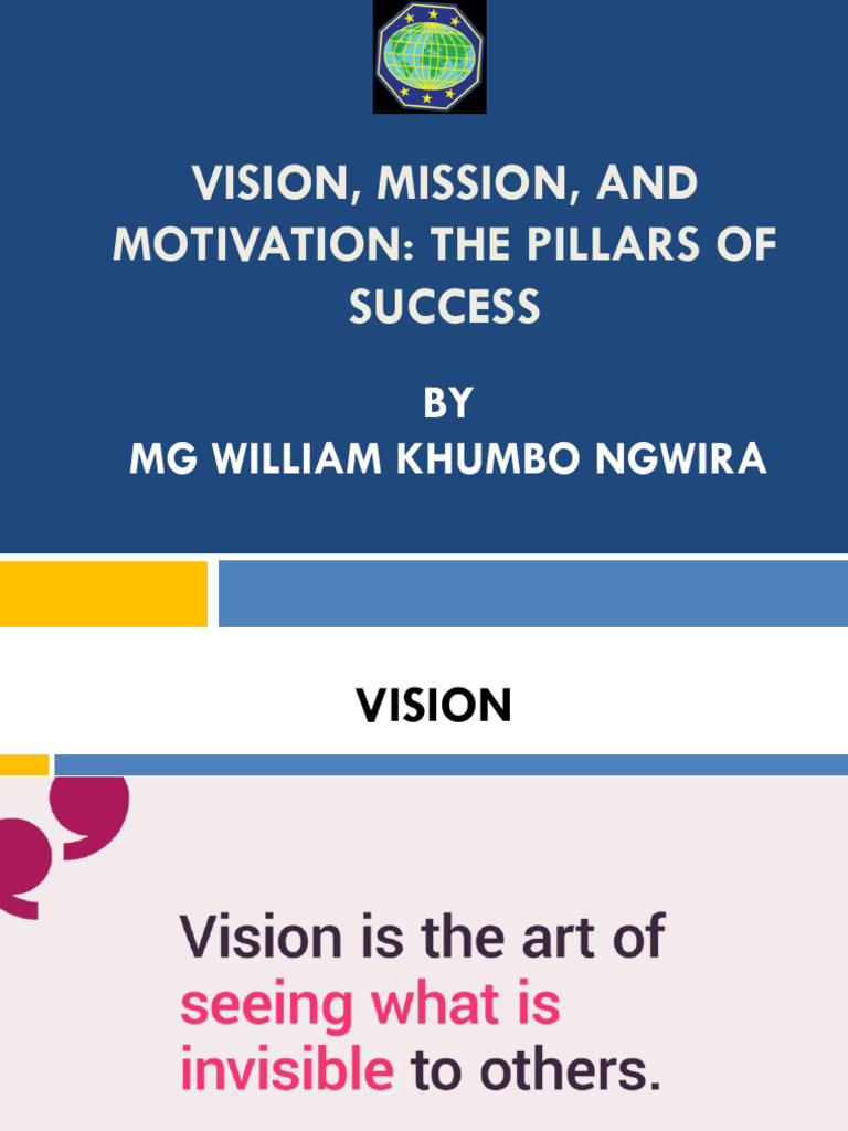 Master Guide Presentation-Cvision, Mission and Motivation-3 | PDF ...