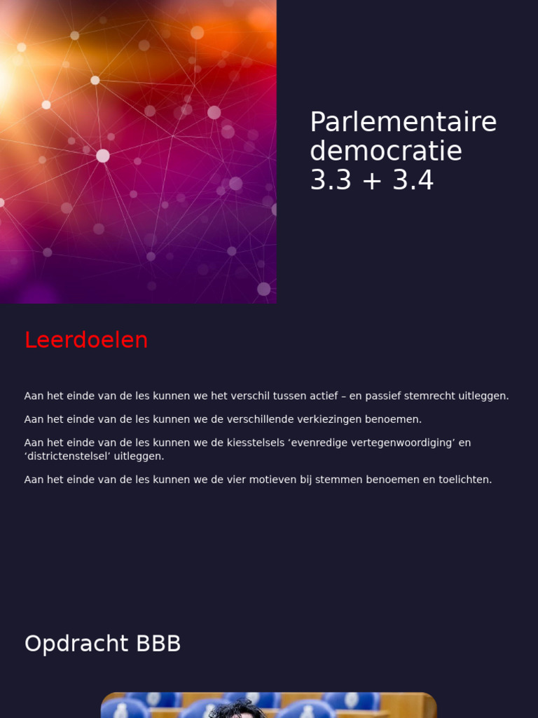Parlementaire Democratie Les 10 | PDF