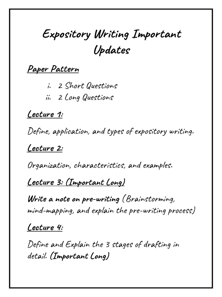Expository Writing Important | PDF