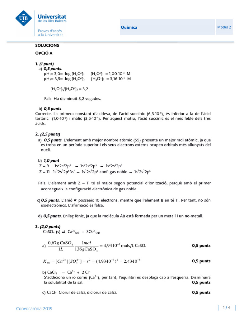 Criteris QUIMICA JUL 2019 | PDF
