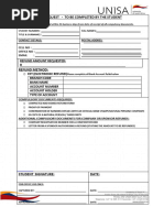Unisa DSAR03 Address Change Form | PDF | Mail