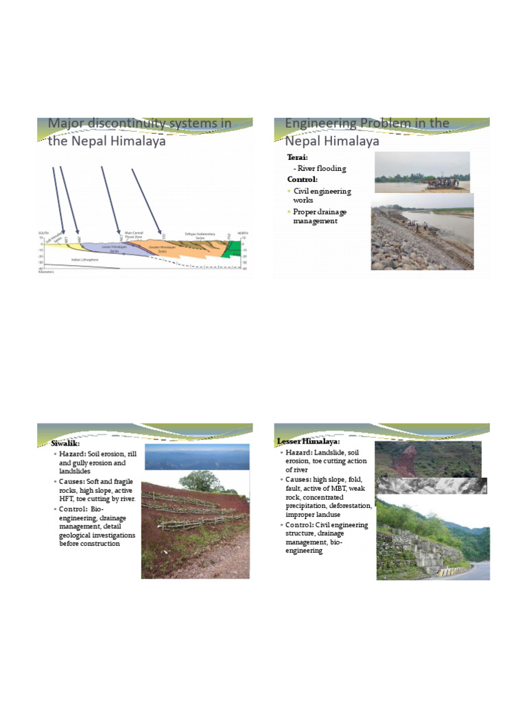 Lecture 2_Engineering geological problem in the Neapal Himalaya | PDF | Erosion | Landslide