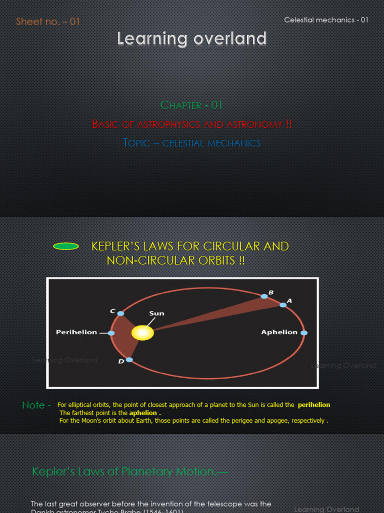 keplerlaw | PDF | Orbit | Apsis