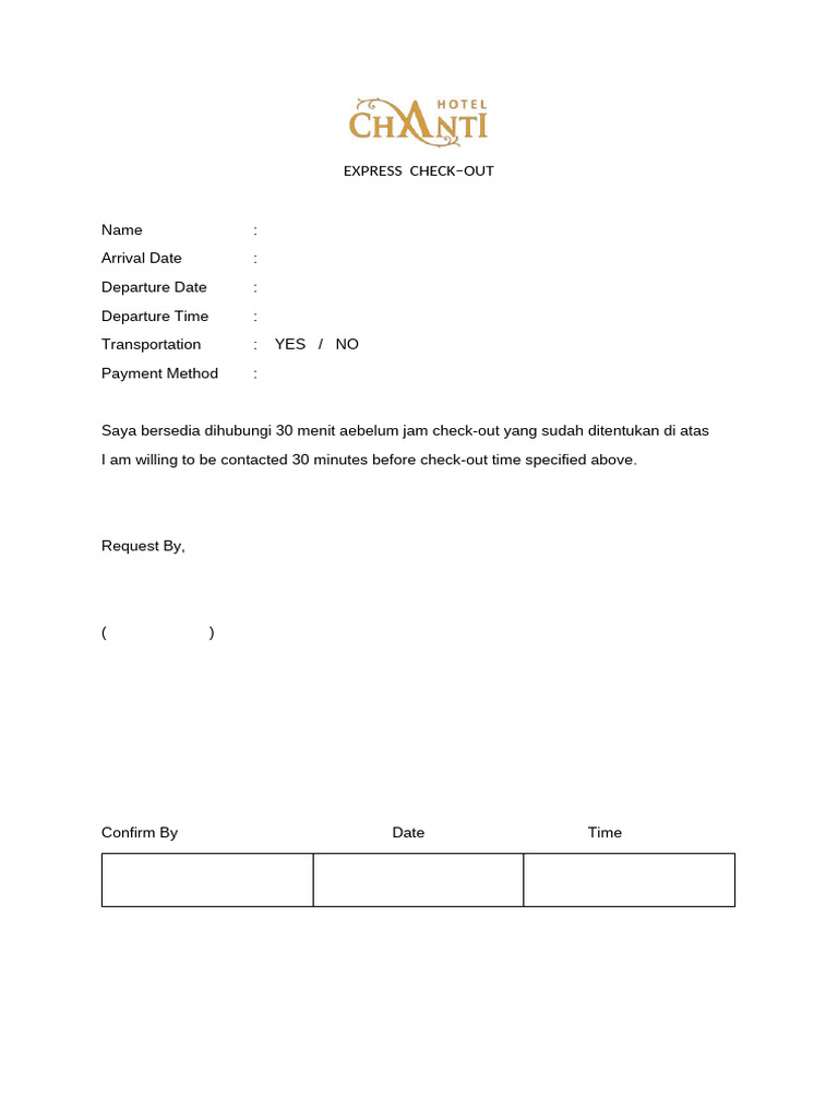 Express Check-Out | PDF