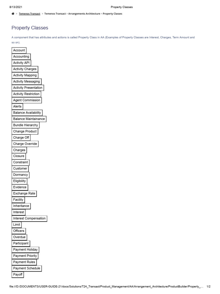 19 Property Classes | PDF