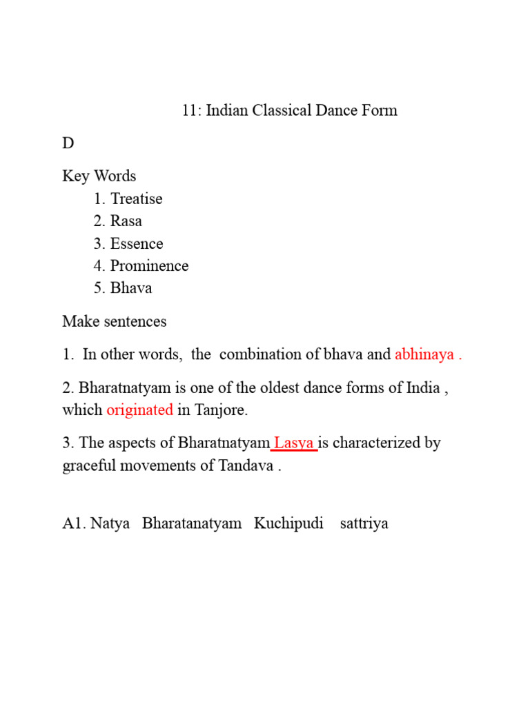 Ch.11 Indian Classical Dance | PDF | Concert Dance | Performing Arts