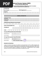 NPS Inter CRA Subscriber Shifting Form | PDF
