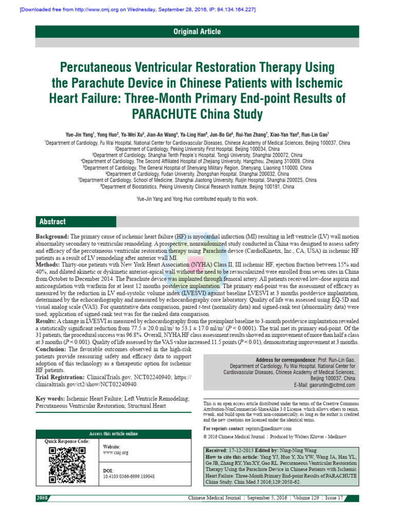 Percutaneous Ventricular Restoration Therapy | PDF | Echocardiography ...