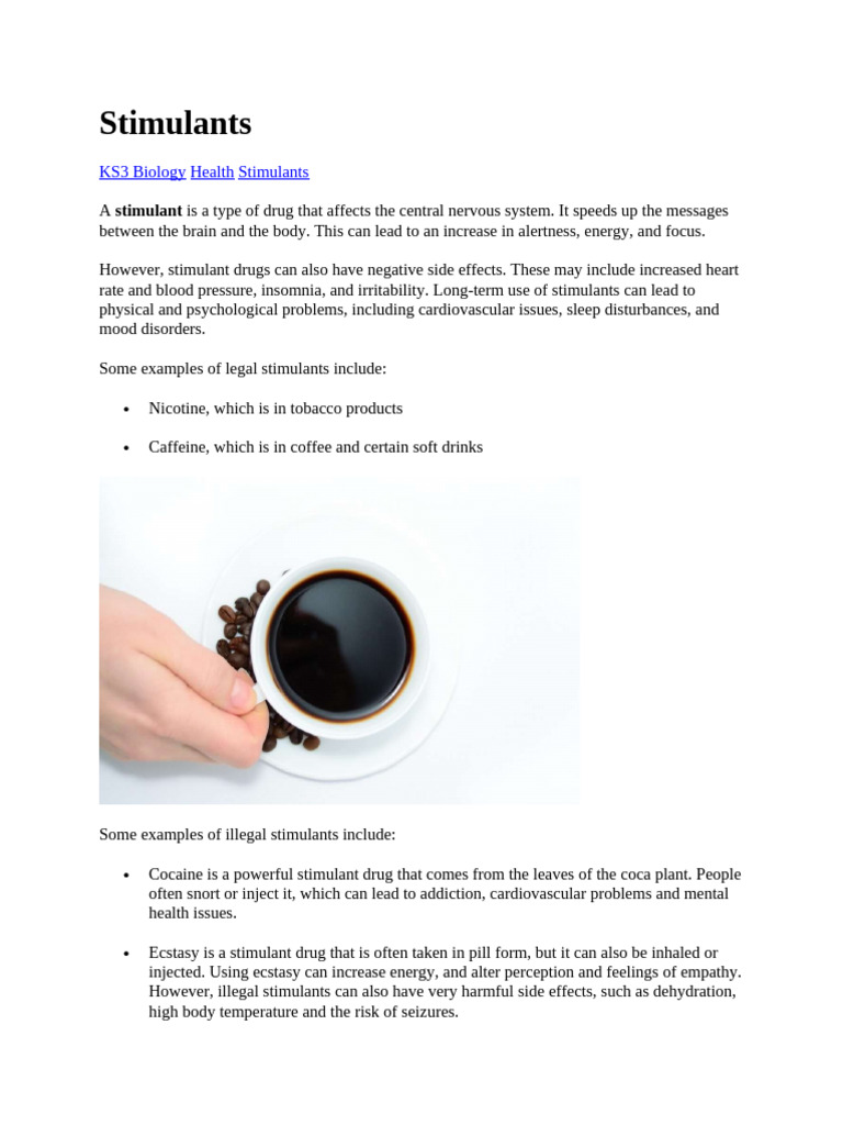 Stimulants | PDF
