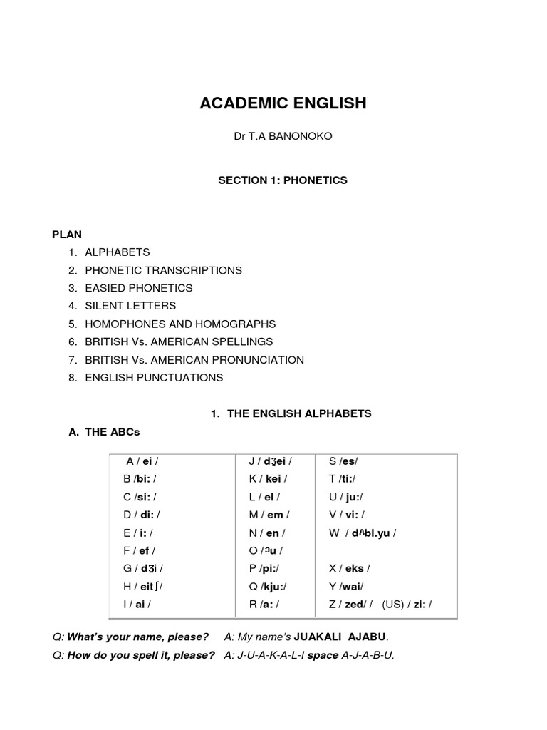 Academic English English Chapter 1 Callan Hadsi | PDF | English ...