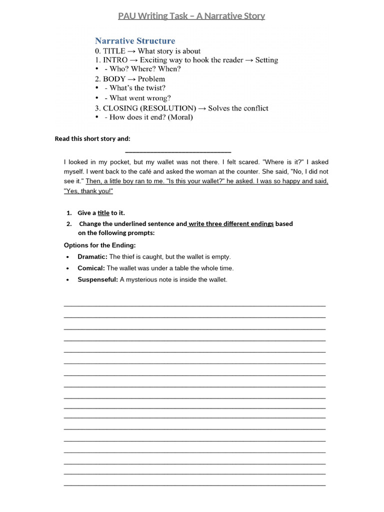 PAU Writing Task | PDF
