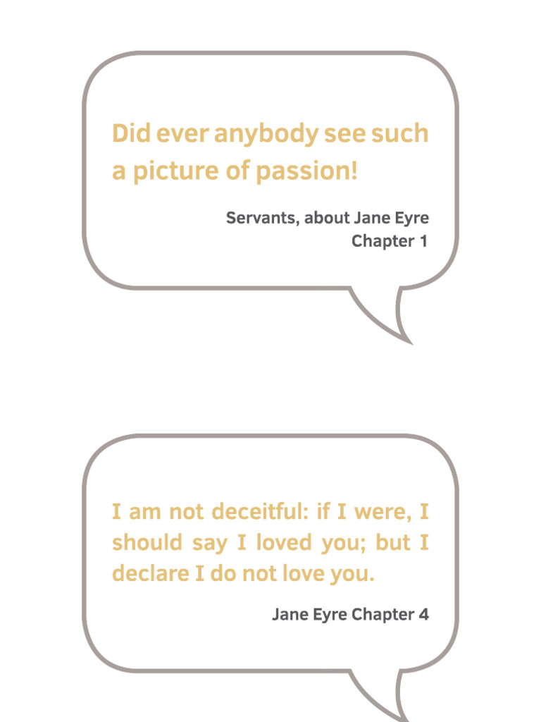 Jane Eyre Key Quotations - Removed | PDF