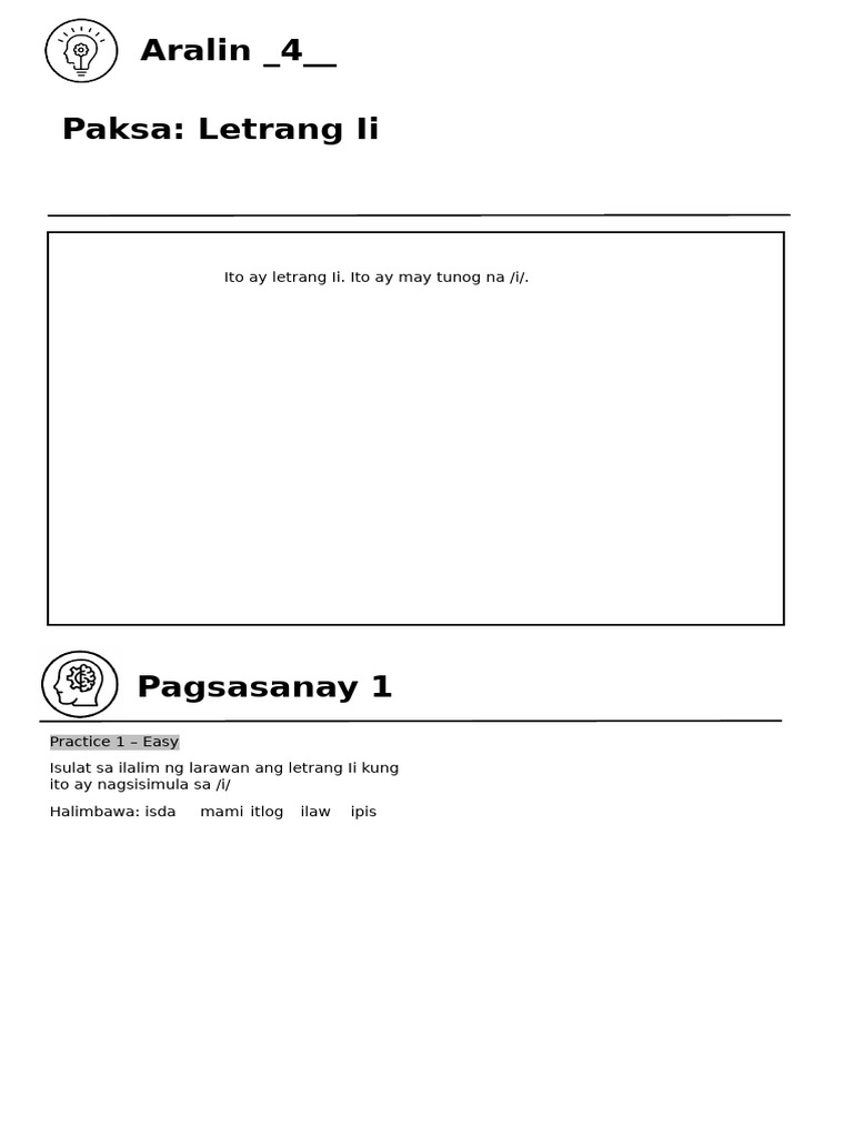 Learning Activity Sheet Letrang II | PDF