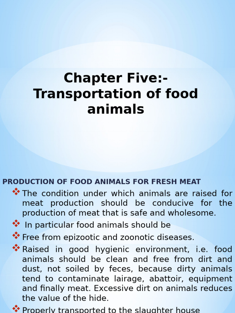 5 Chapter 4 5 6 & 7 | PDF | Slaughterhouse | Animal Slaughter