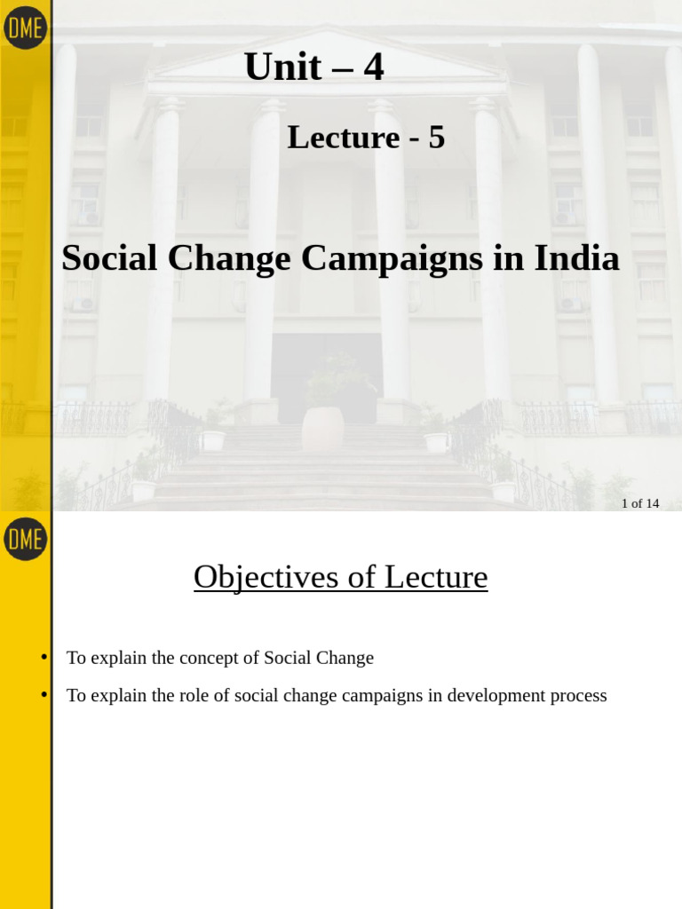 Social Change Campaigns in India 1 | PDF | Justice | Crime & Violence