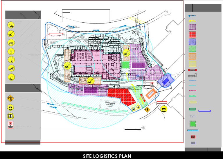 Site Logistics Plan for New Building | PDF | Crane (Machine) | Engineering