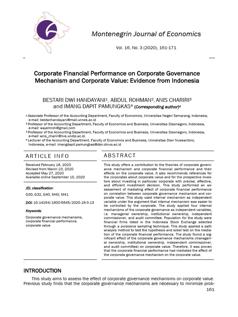 161-171 - Imang Dapit Pamungkas Et Al. - RRR - Nik. Pay Pal | PDF | Corporate Governance | Stocks