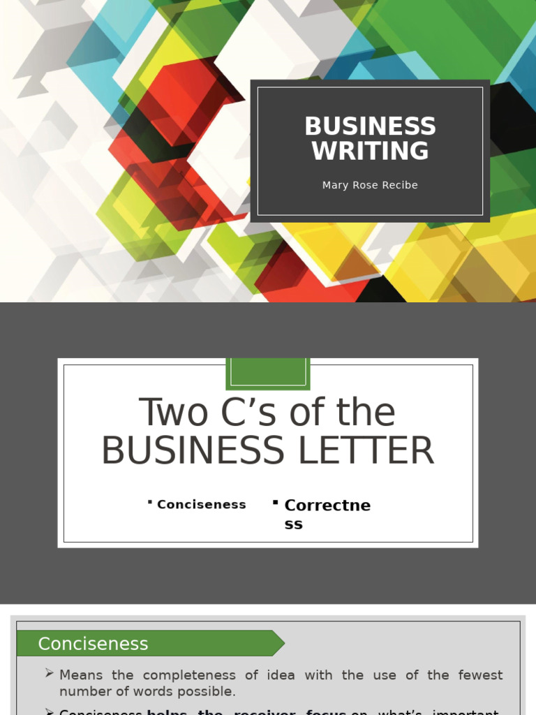 C's of Business Writing - Report | PDF
