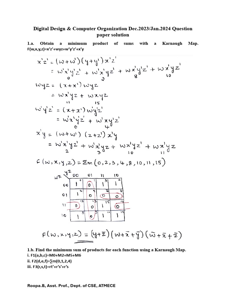 BCS302 Previous Year Question Paper With Answer | PDF | Cpu Cache | Central Processing Unit