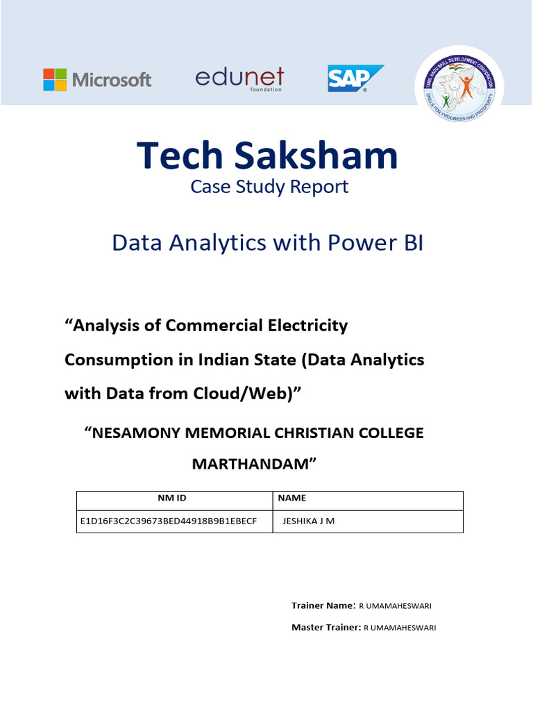 Case Study (Electricity Consumption) | PDF | Data Analysis | Efficient Energy Use