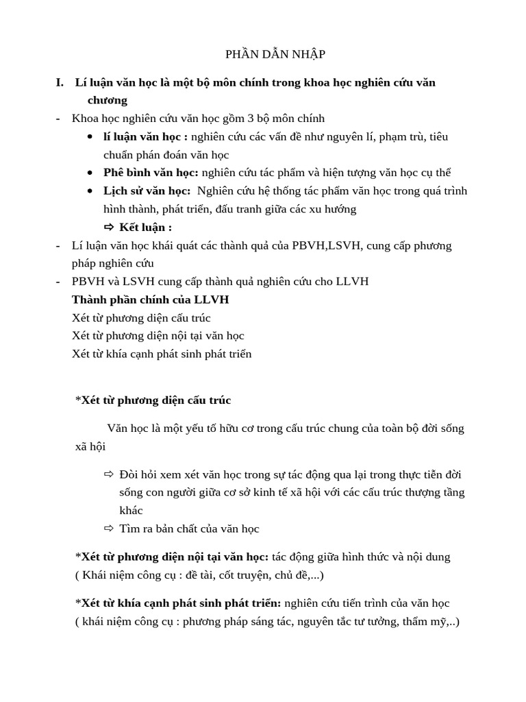 Chương 1 LLVH | PDF