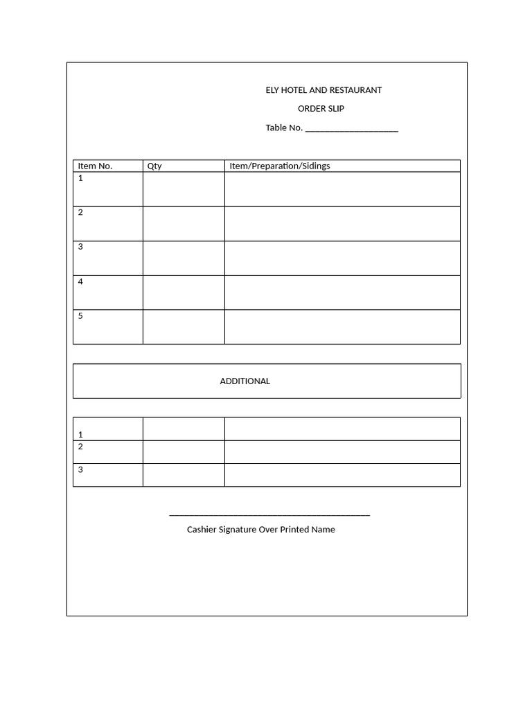 Cashier | PDF