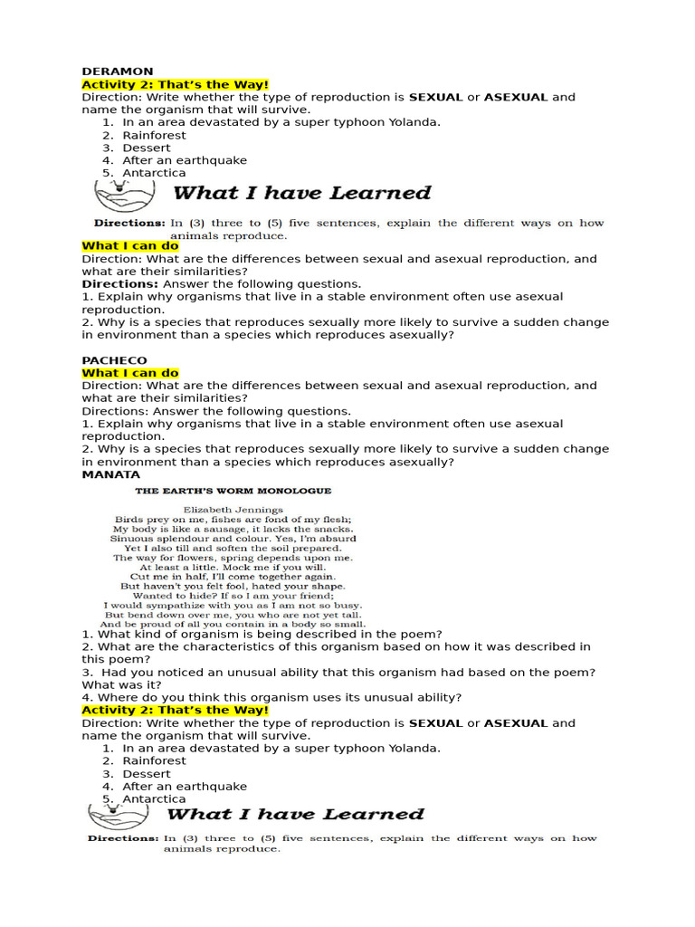PERPETUATION | PDF | Reproduction | Sexual Reproduction