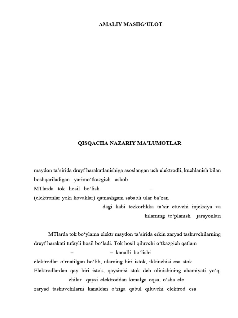 3-amaliy mashg'ulot (2) | PDF
