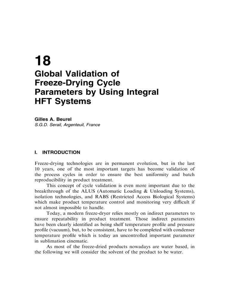 18 Global Validation Of Freeze Drying Pdf Ice Temperature
