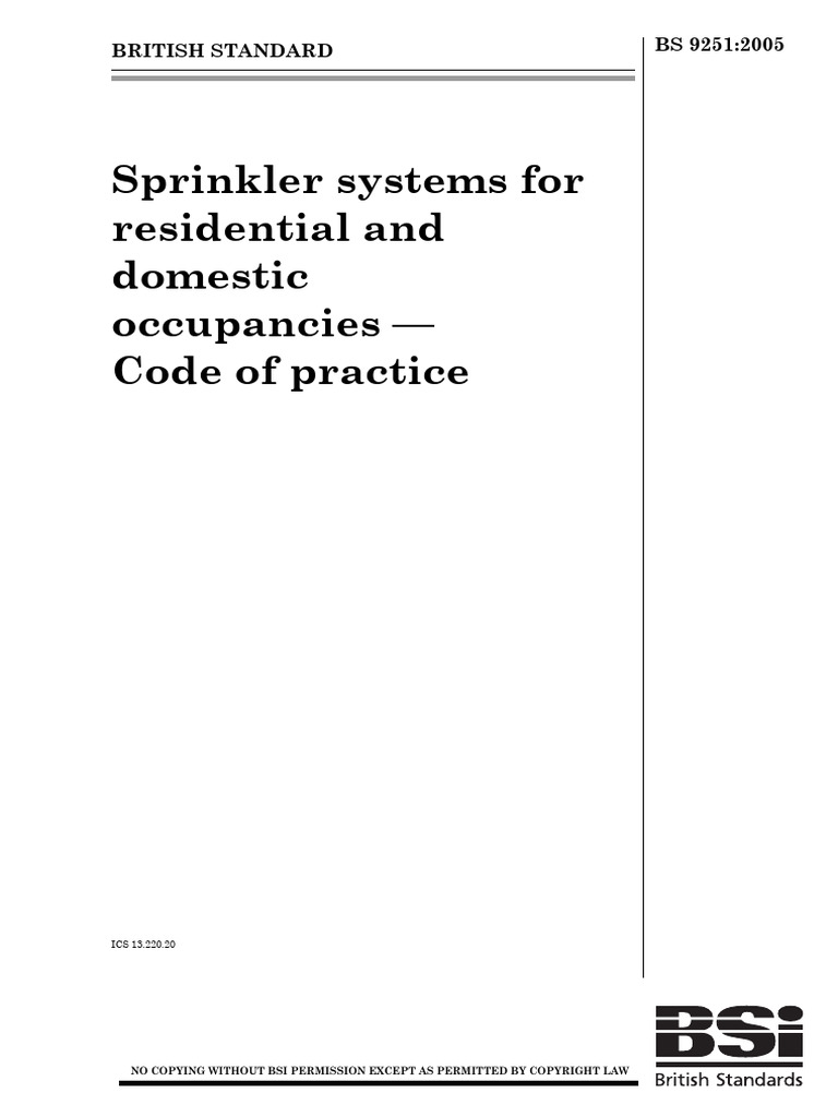Sprinkler systems | PDF | Fire Protection