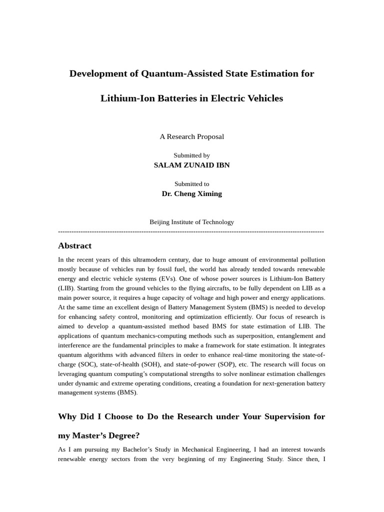 Development of Quantum | PDF | Kalman Filter | Electric Vehicle
