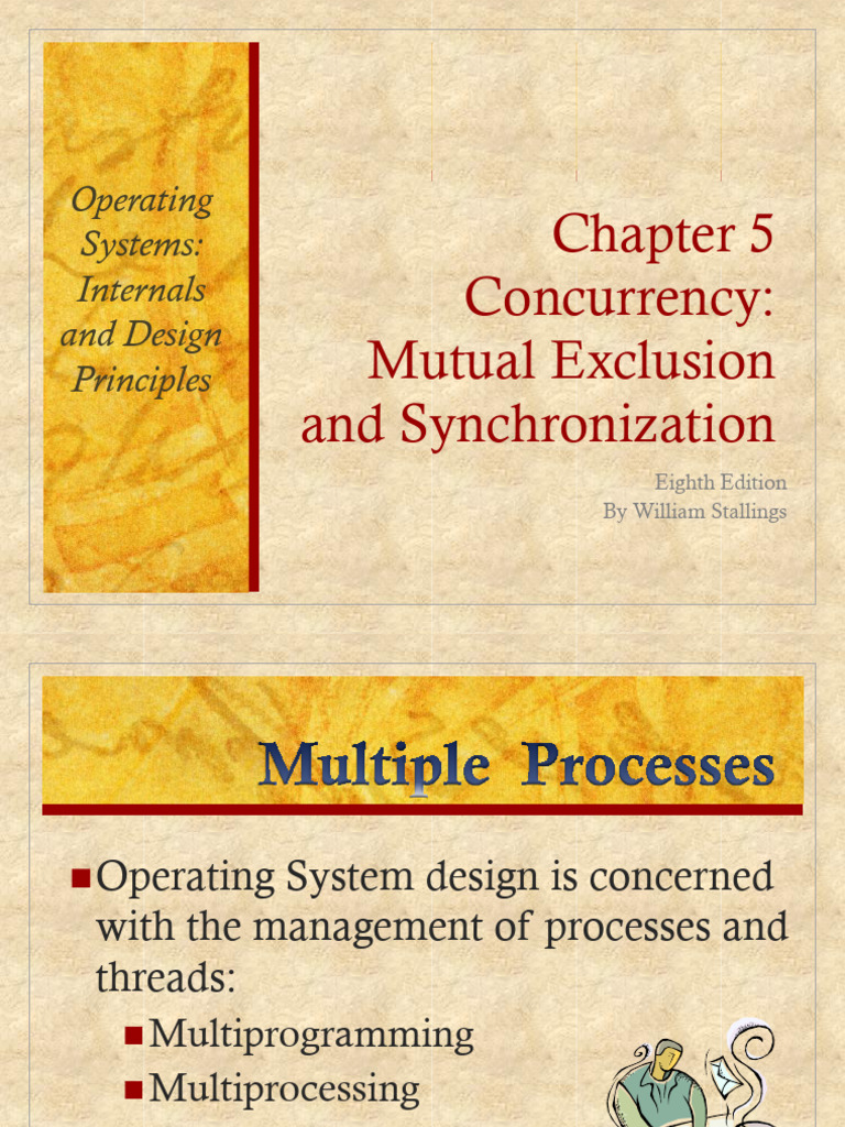 Lec 1 Concurrency Mutual Exclusion And Synchronization Pdf Process Computing Computer