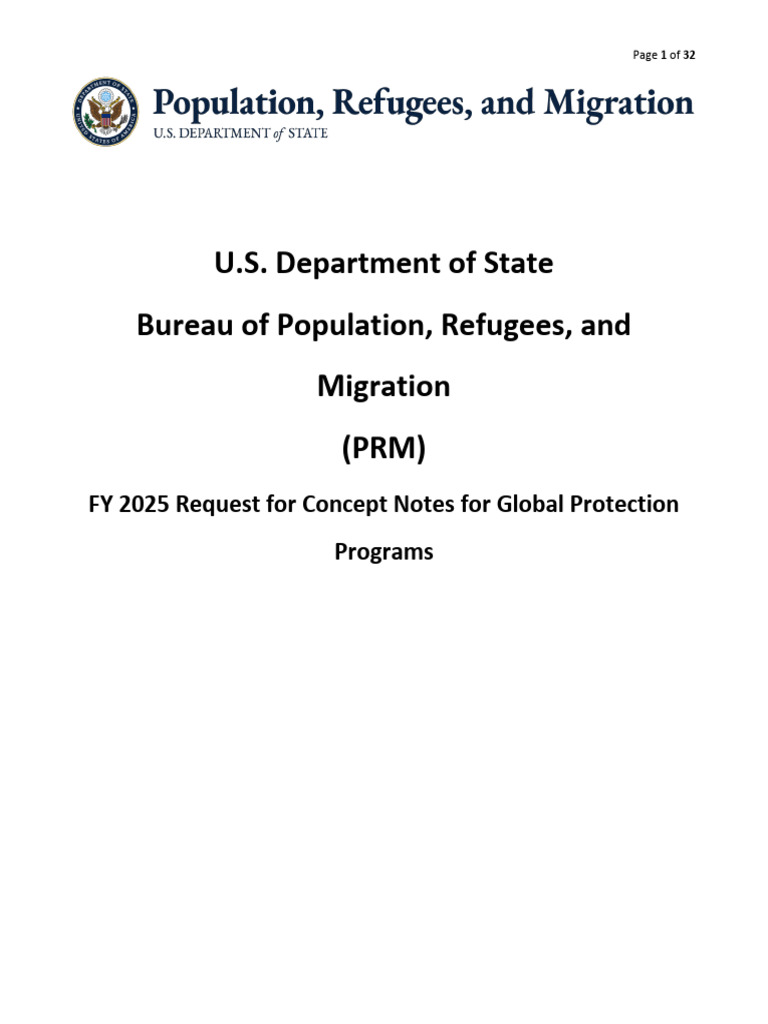 FY 2025 Global Protection Programs Request | PDF | Non Governmental ...