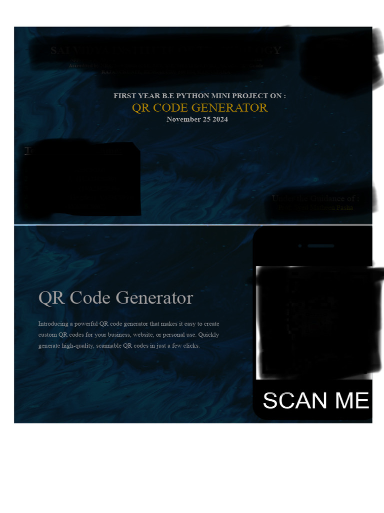 QR CODE GENERATOR | PDF | Qr Code | Computing