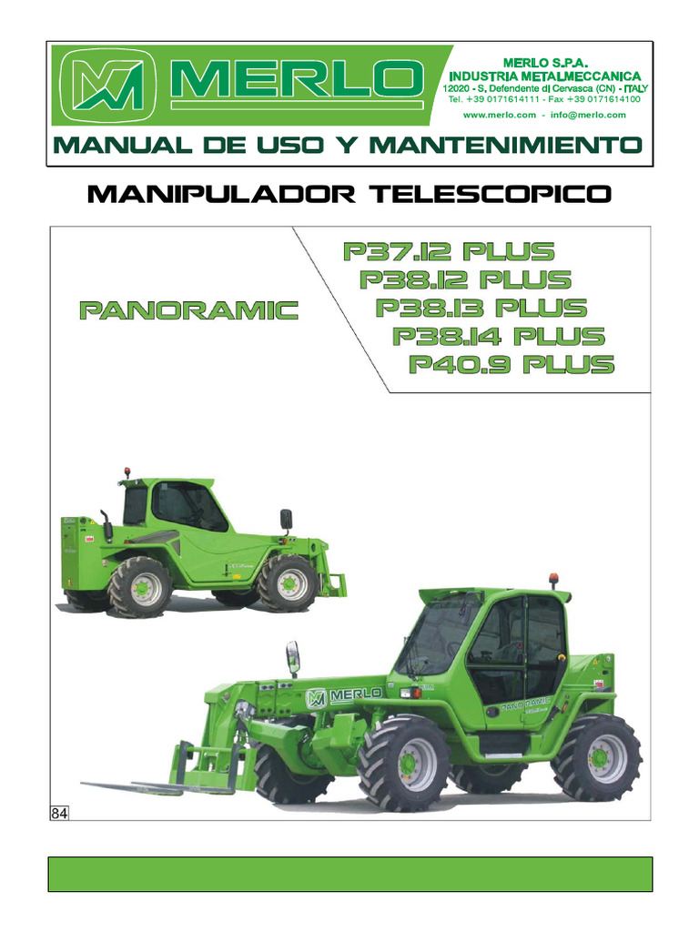Manual Merlo | PDF | ruido | Neumático