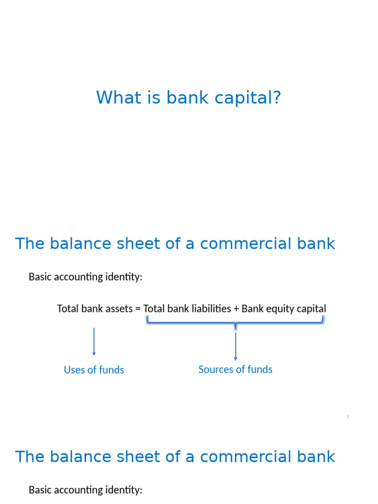 What Is Bank Capital | PDF | Banks | Balance Sheet