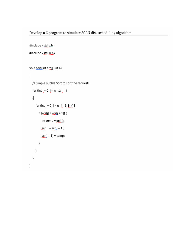Scan Disk Scheduling | PDF