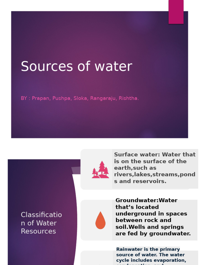 3.different - Water - Resources - Presentation - Enhanced Final | PDF ...