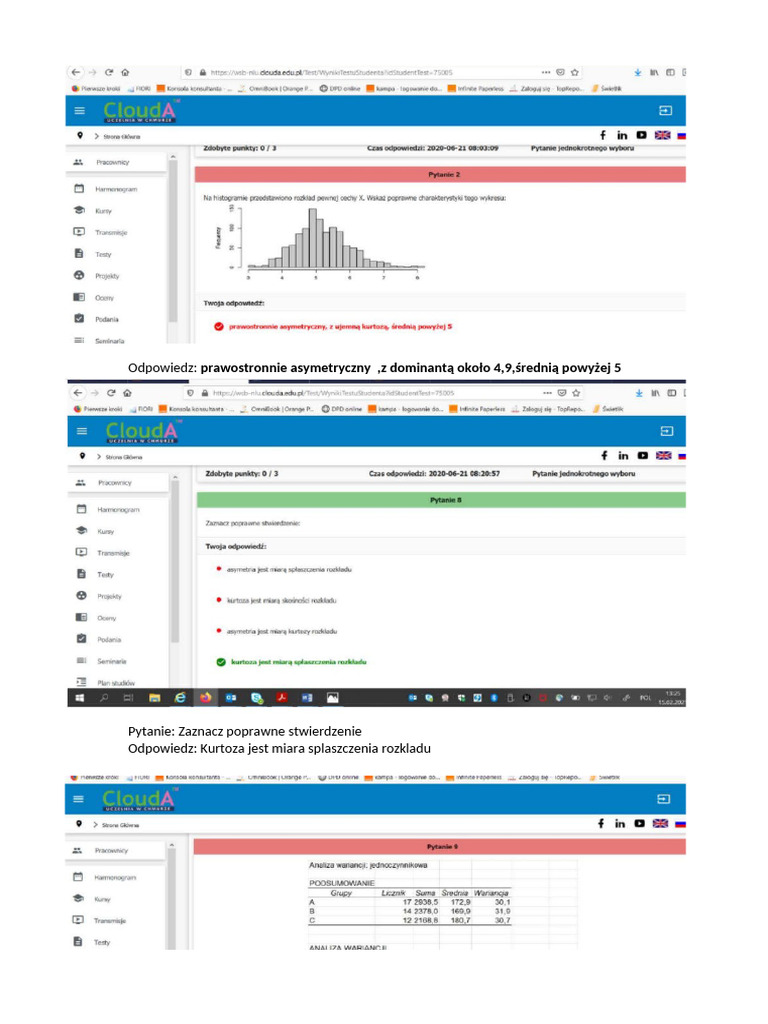 Baza Pytań Statystyka | PDF