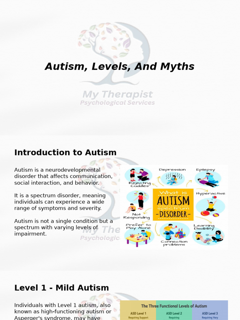 Autism, 3 Levels, And Myths | PDF | Autism Spectrum | Empathy