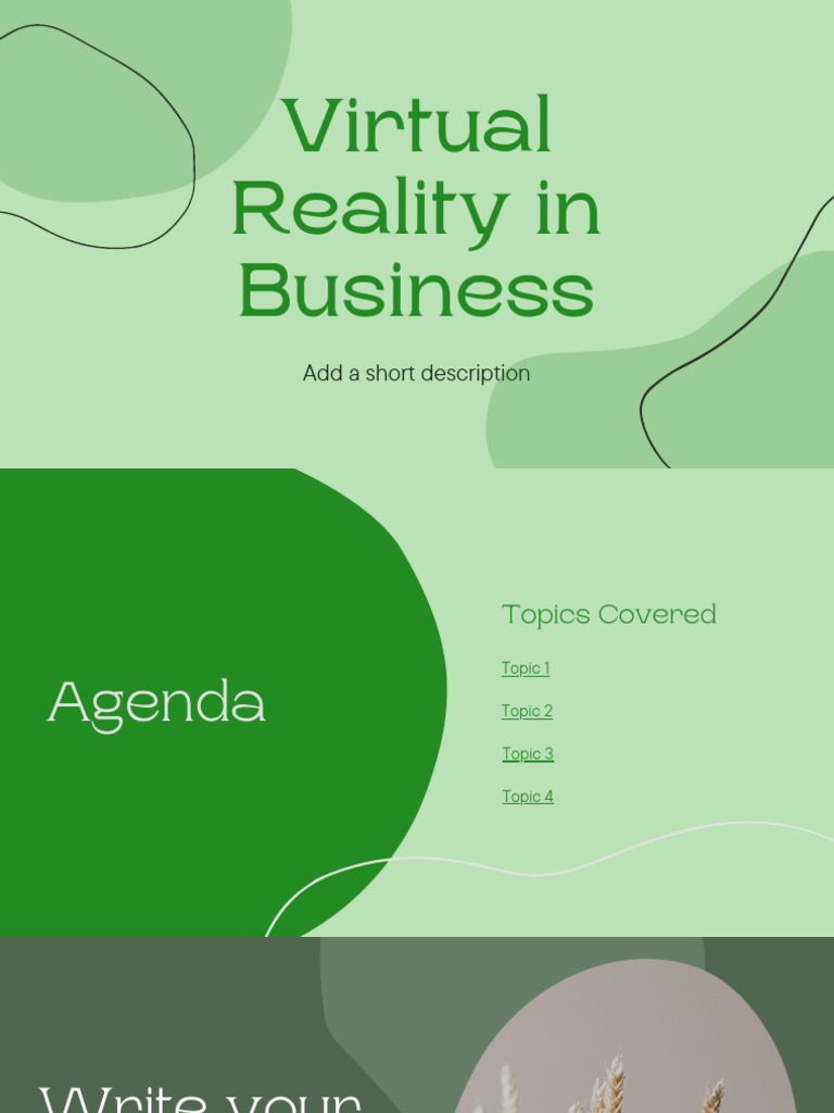 Green Blobs Basic Simple Presentation | PDF | Computing