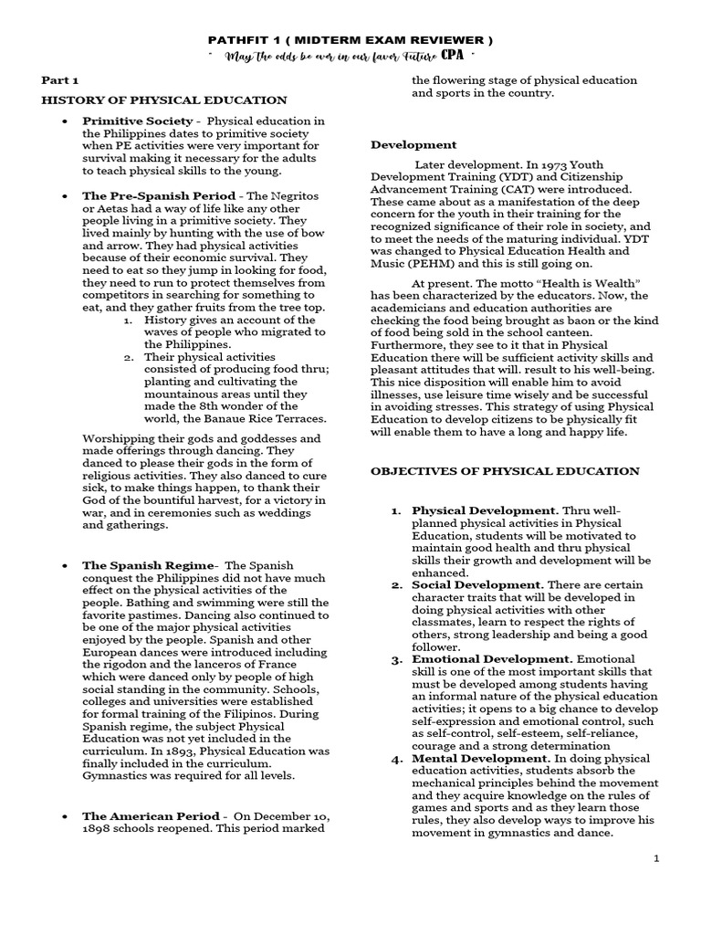 PATFIT-MIDTERM-REVIEWER | PDF | Anatomical Terms Of Motion | Vertebral ...