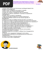 Management Principles and Applications Sem 1 BCOM HONS | PDF | Social ...