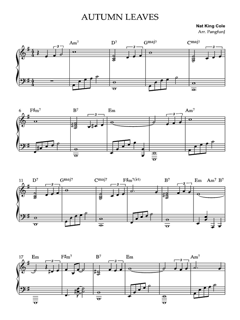Autumn Leave Pdf
