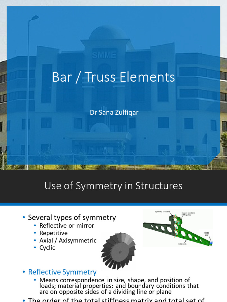 FEM802 - L4 Bar Elem Stiffness Method | PDF | Stiffness | Rotation
