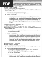 Experience Work Sheet Sample | PDF | Classroom | Teachers