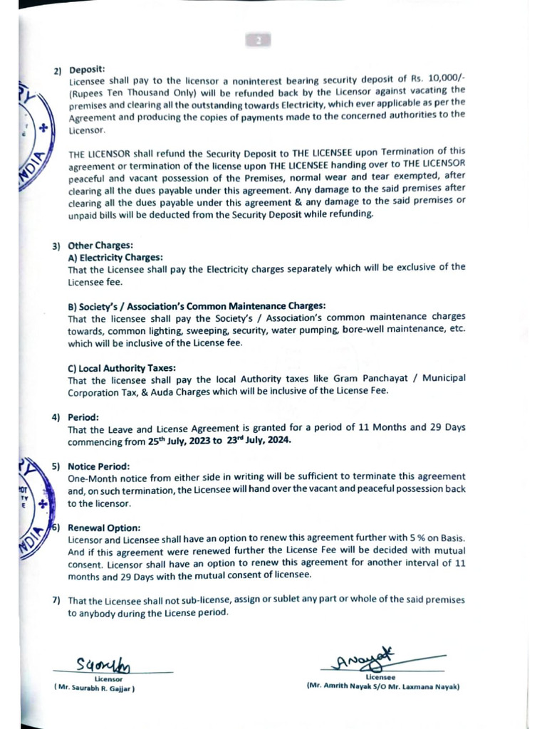 Rent Agreement | PDF