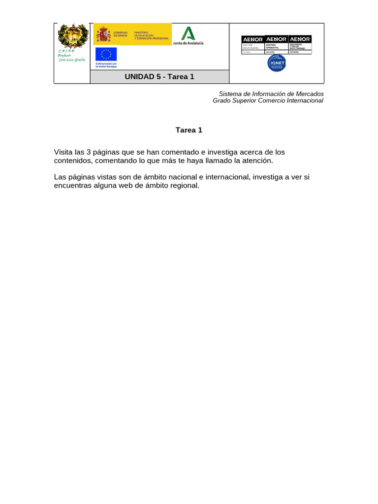 Tarea 1 - UD5 - SIM | PDF