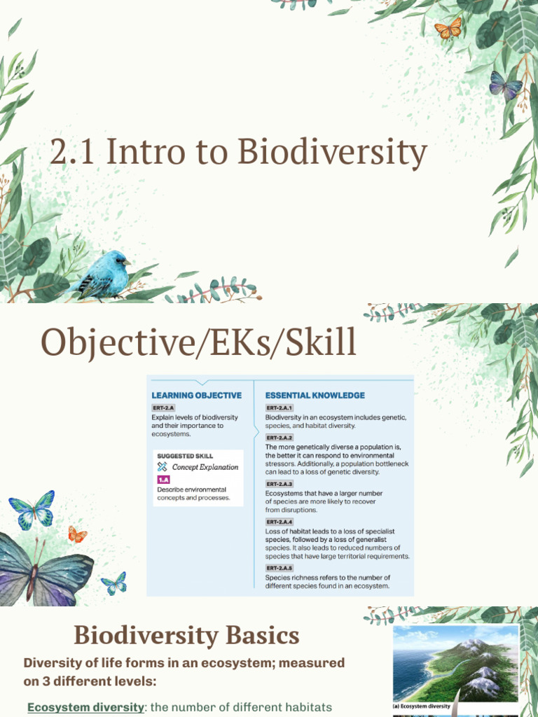Unit 2 APES Notes 2024 | PDF | Genetics | Biodiversity